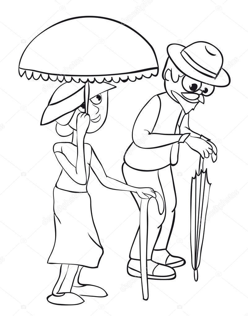 Senior Citizens — Stock Vector © Iarada 5467144