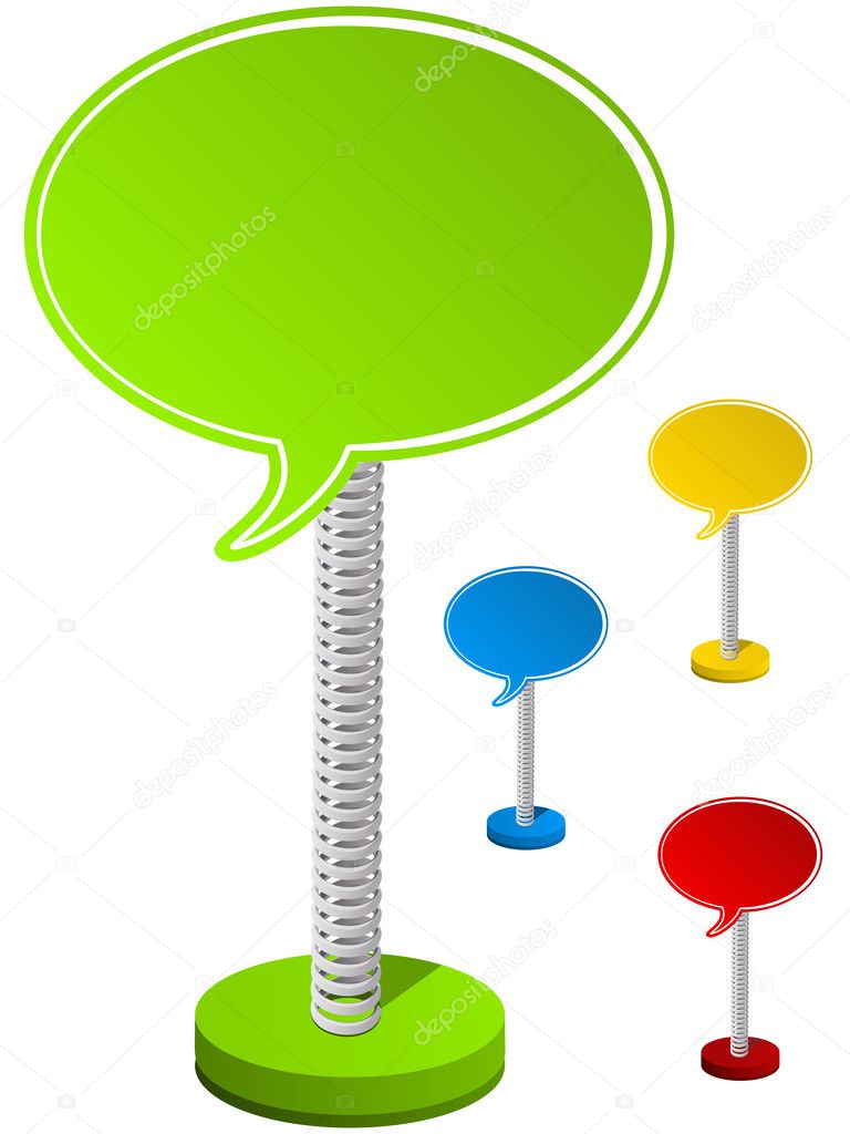 Set of Colorful Text Box on Metal Spring — Stock Vector © gubh83 #6548061 Set of Colorful Text Box on Metal Spring — Stock Vector © gubh83 #6548061