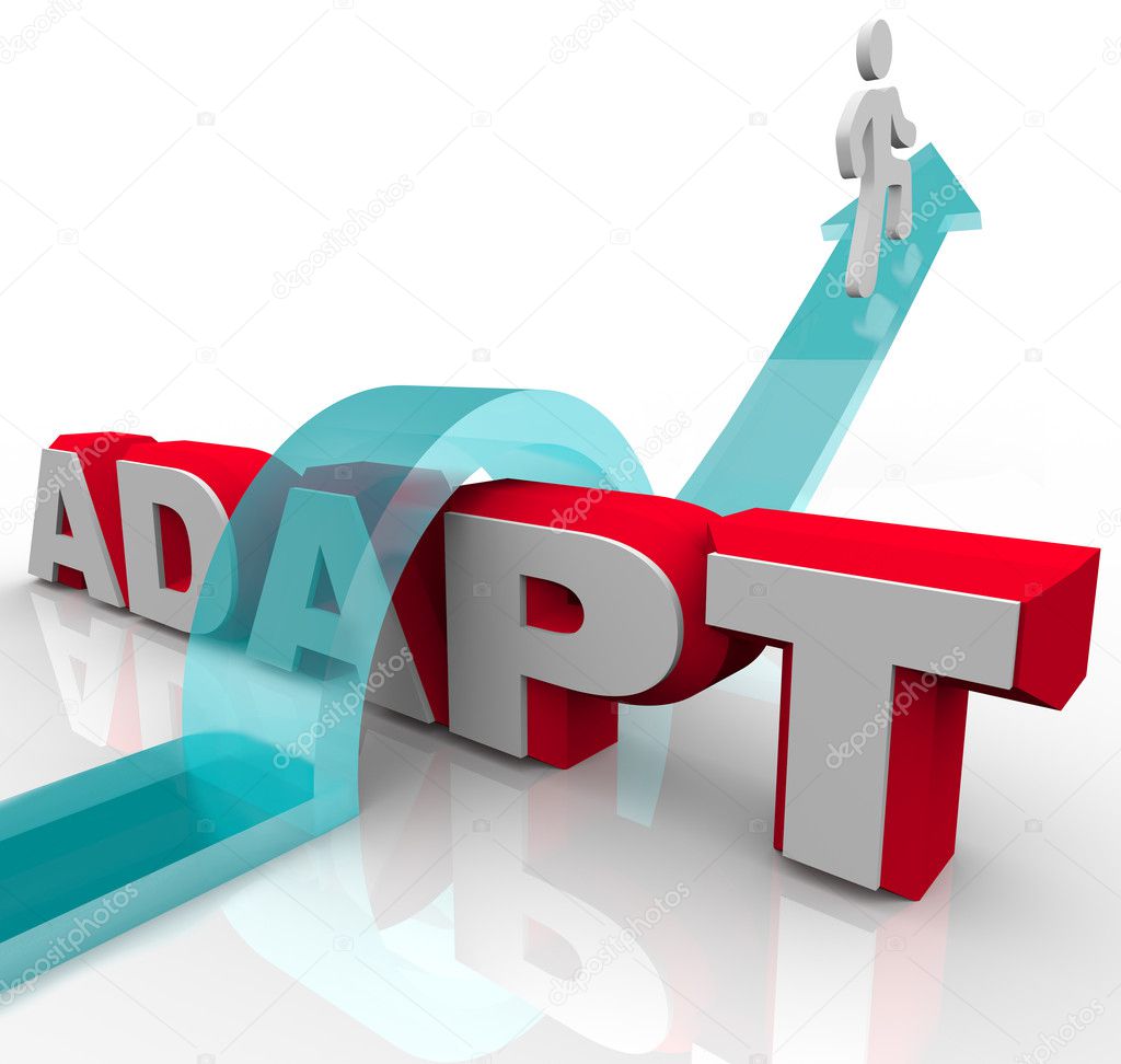 Adapting to Challenging and Overcoming Obstacle to Change — Stock Photo ...