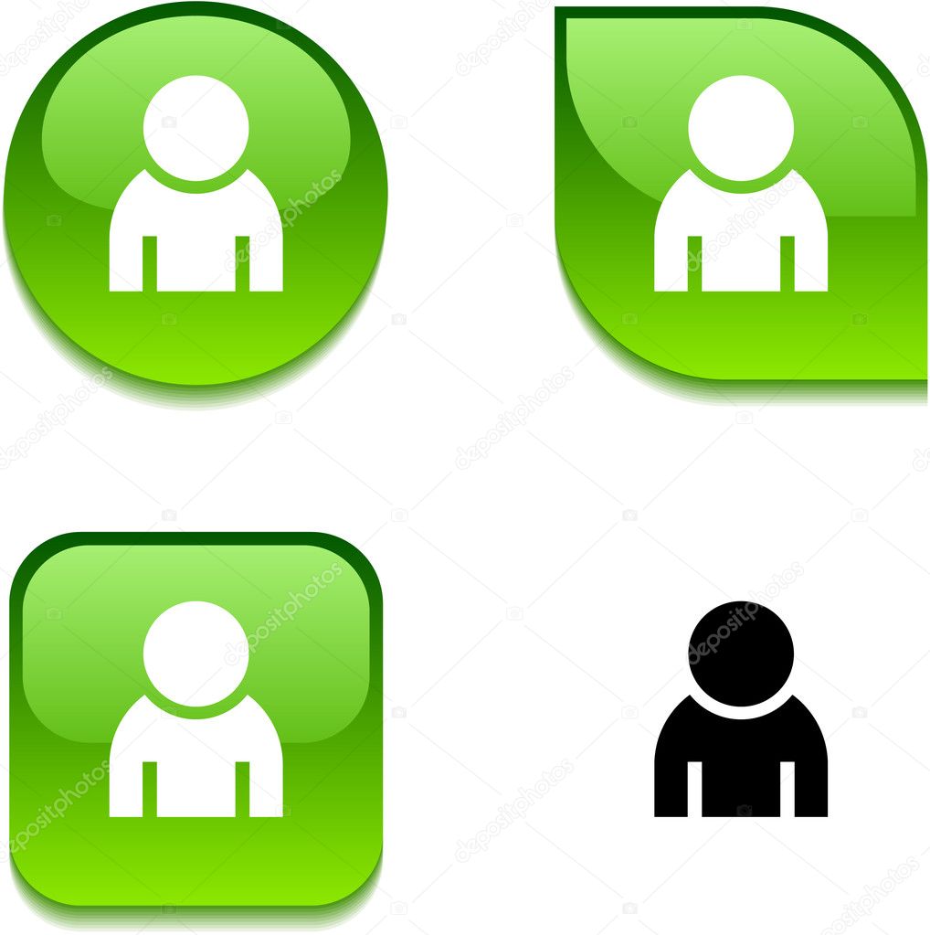 Person glossy button. — Stock Vector © Maxborovkov #6069200 Person glossy button. — Stock Vector © Maxborovkov #6069200