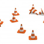 Traffic smile cones Stock Photo by ©pogotskyihk 81275908