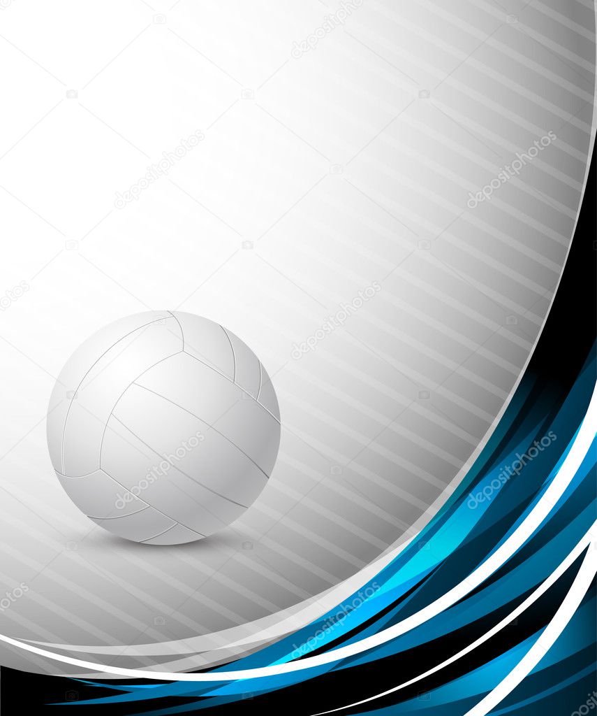 Abstract background with volleyball Stock Vector Image by ©Denchik #6722659