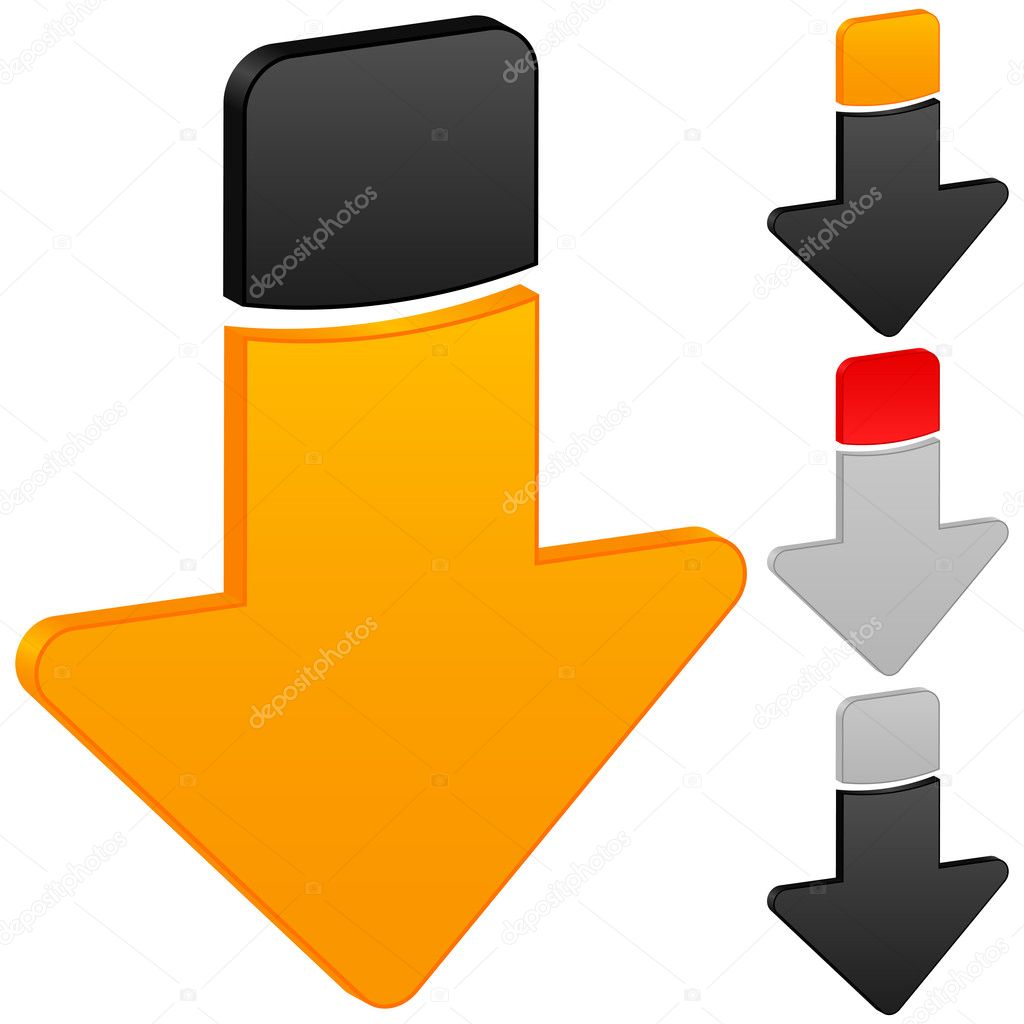 Arrow down icon Stock Vector Image by ©julydfg #5901298
