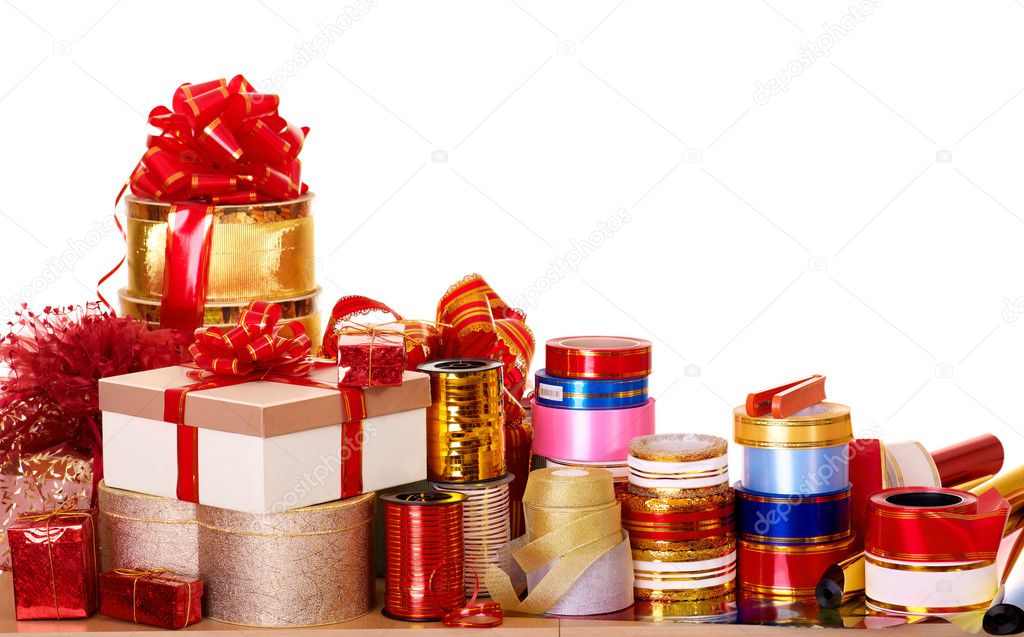 Group of color gift box. Stock Photo by ©poznyakov 6140936