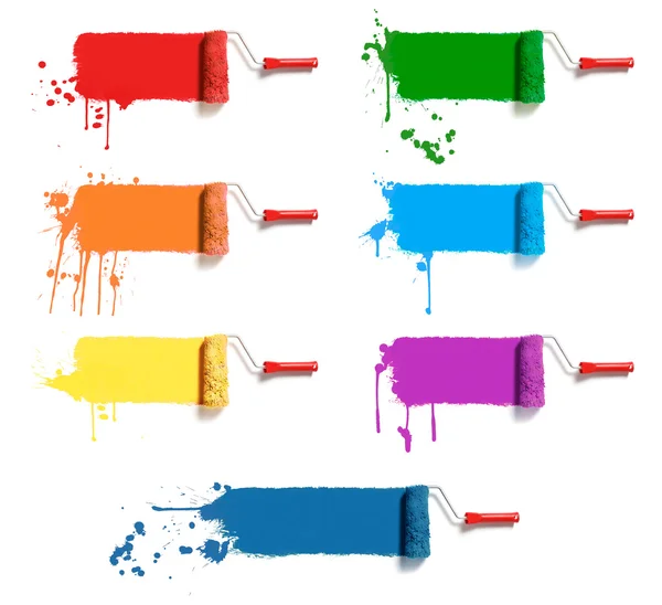 Color paint rollers — Stock Photo © nrey_ad #21626723