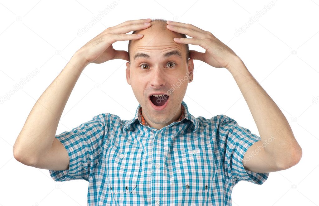 Shocked young man Stock Photo by ©spaxiax 6703531