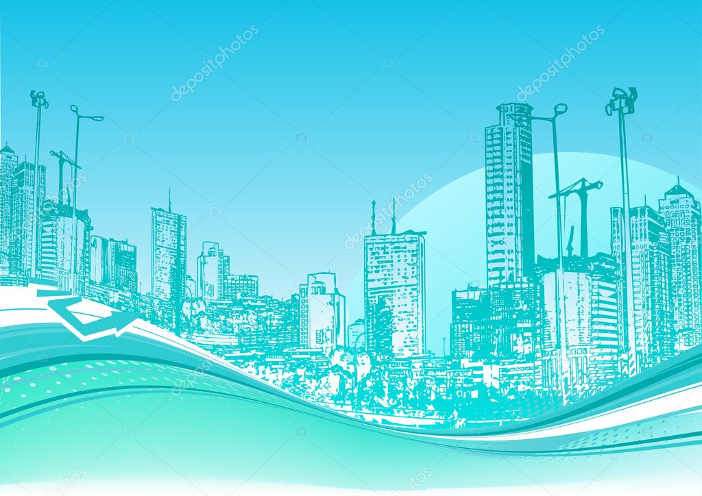 Urban background — Stock Vector © ladyann #5871990