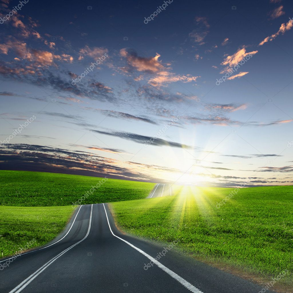 Road and horizon — Stock Photo © SergeyNivens #6644065