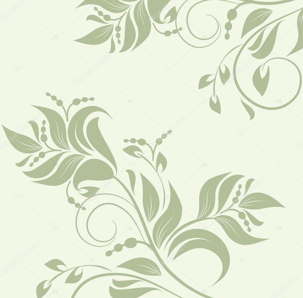 Floral ornamental background — Stock Vector © galinashpak #5585235
