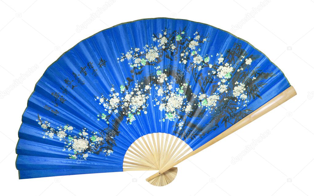 Blue Chinese fan — Stock Photo © Aptyp_koK #5445504