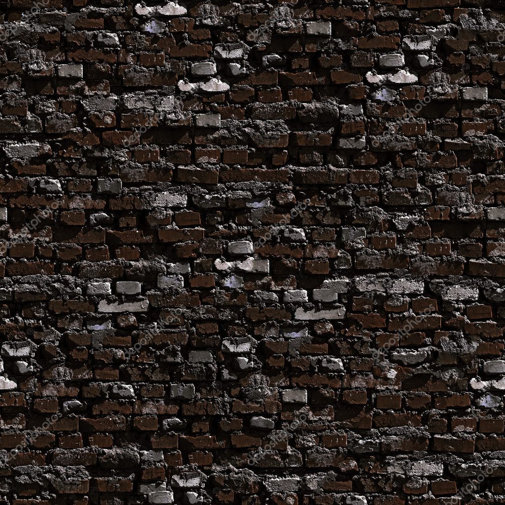 Dark brickwork seamless background. — Stock Photo © Leonardi #6201101