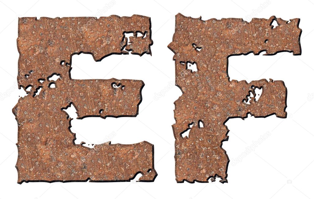 Rusted letters. — Stock Photo © Leonardi #6465425