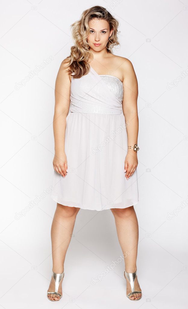 Beautiful plus size woman — Stock Photo © zastavkin #6647057