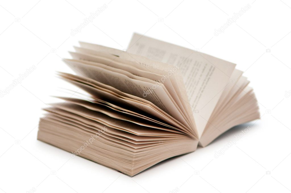 Open book isolated on white — Stock Photo © Elnur_ #6082088