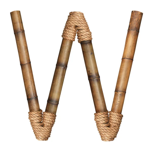 One letter of bamboo alphabet Stock Photo by ©Irochka 5921273