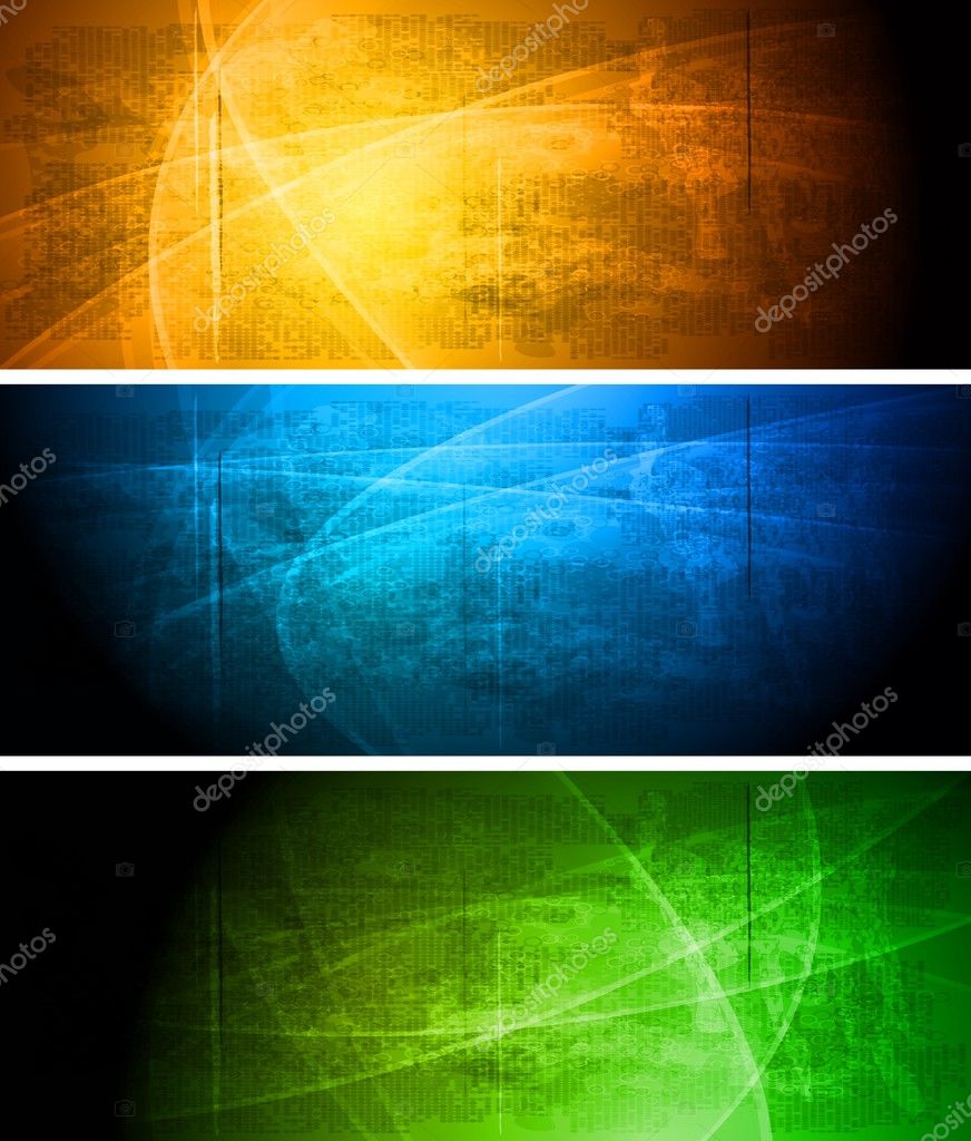 Bright textural banners collection — Stock Vector © saicle #5583591
