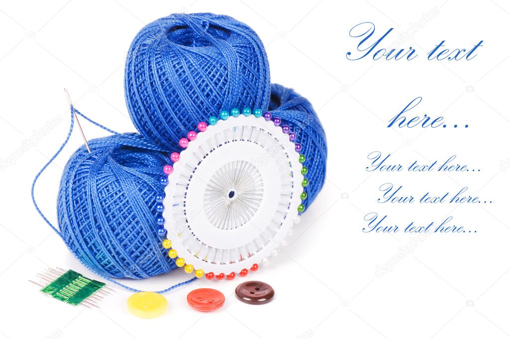 Ball of threads isolated on white Stock Photo by ©voronin-76 6257235
