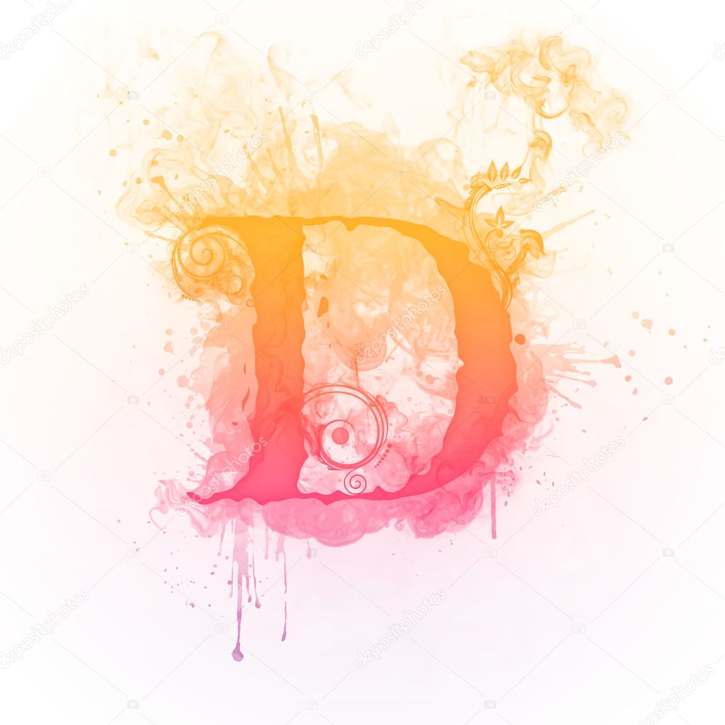 Sunny Swirl Letter D — Stock Photo © VisualGeneration #5467704