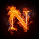 Fire alphabet letter N Stock Photo by ©cookelma 33713771