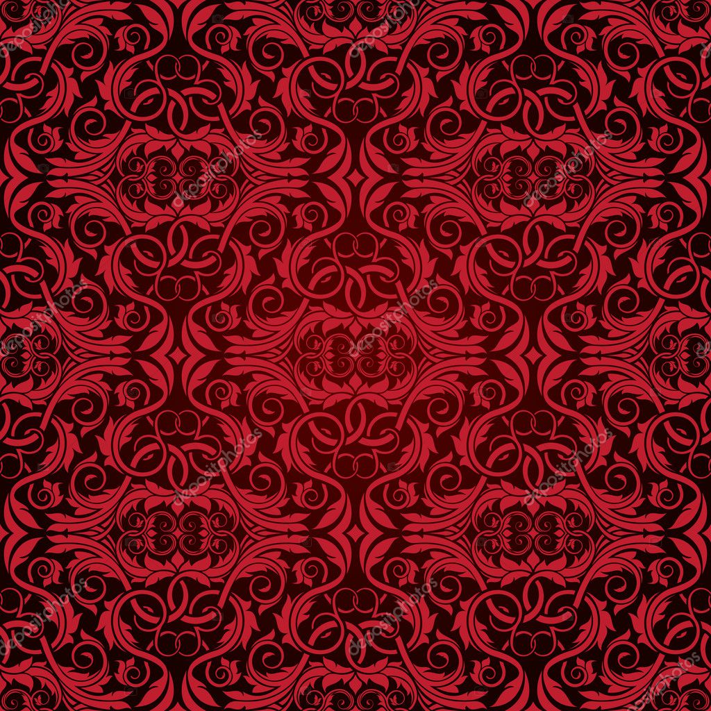 Red seamless wallpaper pattern — Stock Vector © Zybr78 #5475106