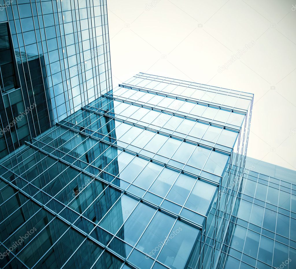 Slippery texture of glass high-rise building — Stock Photo © Vladitto ...