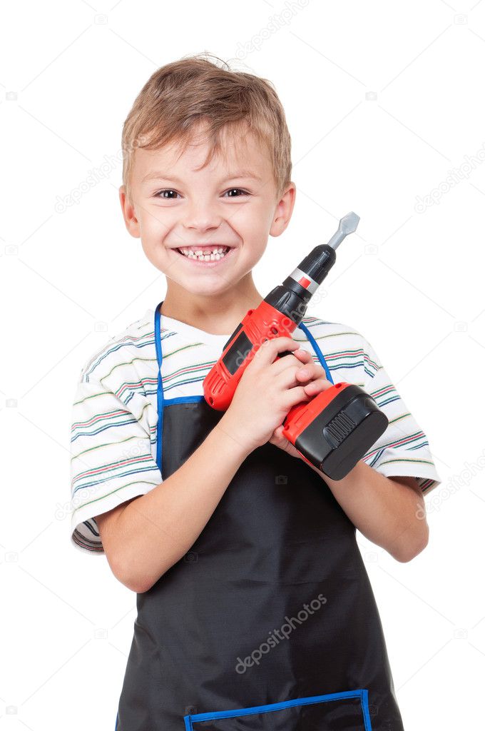 Boy with tools Stock Photo by ©DenisNata 6092425