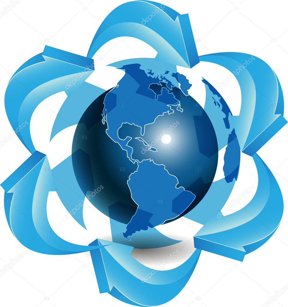 Blue globe Stock Vector Image by ©brux17 #6085125 Blue globe Stock Vector Image by ©brux17 #6085125