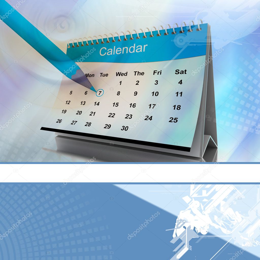 3D desktop calendar in attractive background Stock Photo by ©rbhavana ...