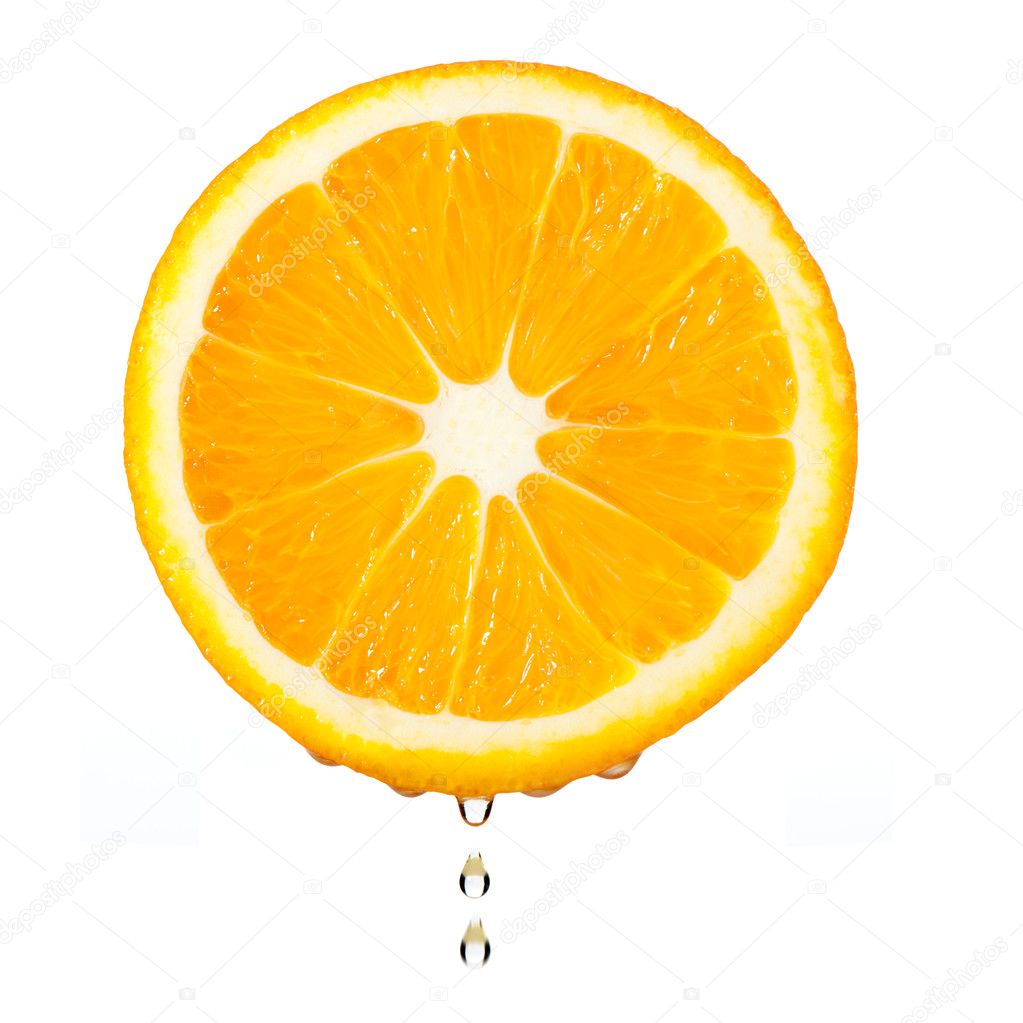 Section orange with drop — Stock Photo © galdzer #5945158