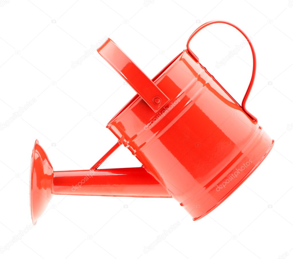 Red watering can Stock Photo by ©galdzer 5945284