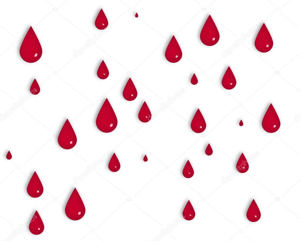 Blood drops nature — Stock Photo © galdzer #6190163