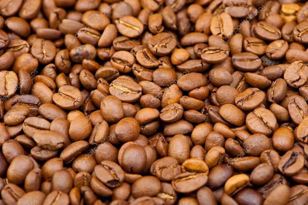Background from coffee grains Stock Photo by ©galdzer 6191328