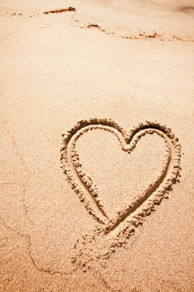 Heart Sand Beach Stock Photo by ©SimpleFoto 5693566