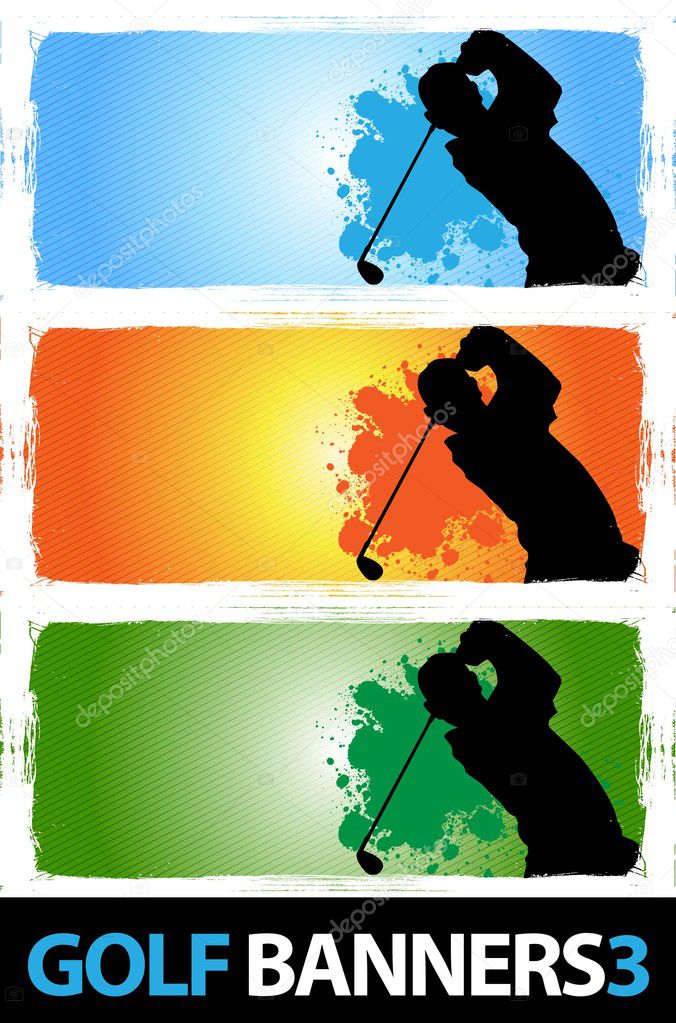 Golf banners_3 Stock Vector by ©burakowski 6414325