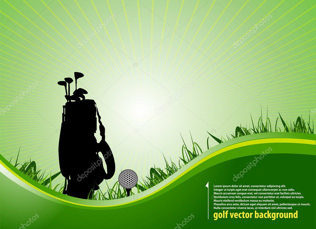 Green golf background Stock Vector Image by ©burakowski #6414418