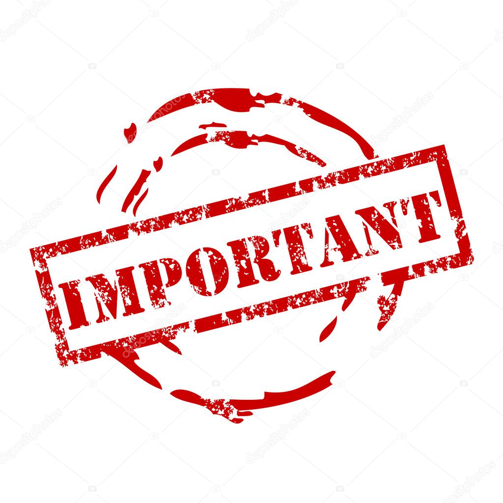 Important Stamp Clipart