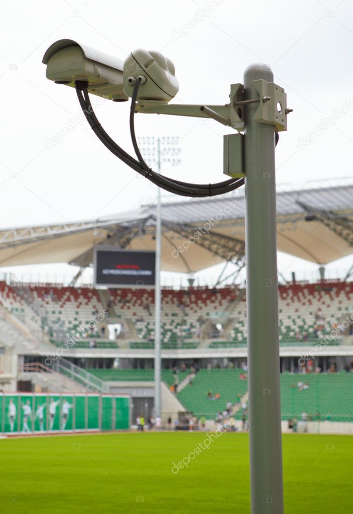 Security-camera on stadium — Stock Photo © zoomteam #6471366