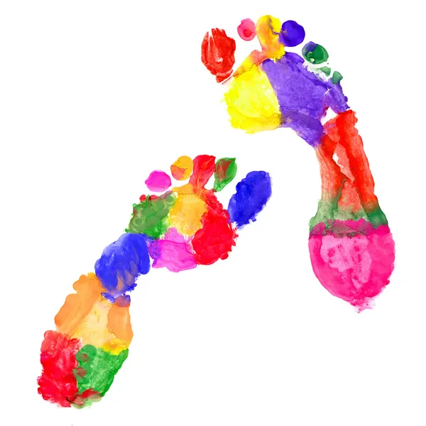 Multi Colored footprints — Stock Photo © vlad_star #5691369