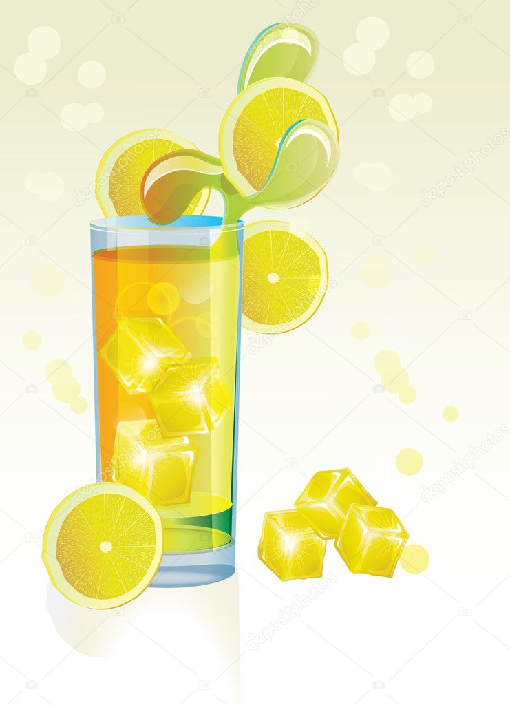 Vector background with cocktail Stock Vector Image by ©Vasilek #5943593