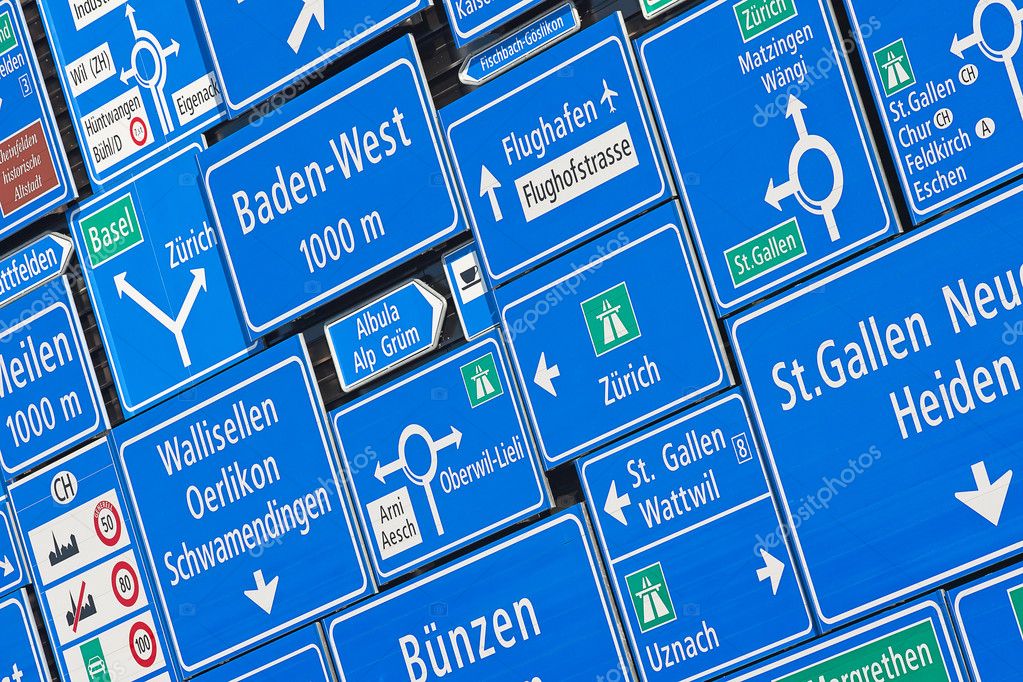Swiss road signs Stock Photo by ©NataliGlado 6122958