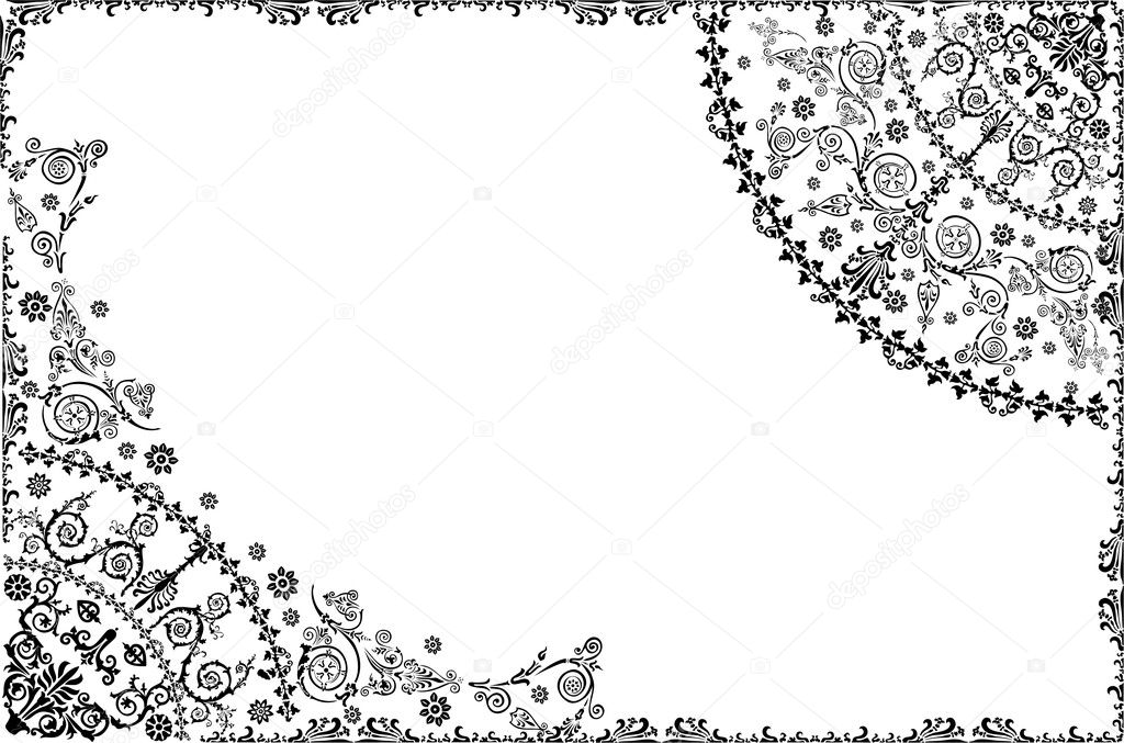 Complicated frame design with curls — Stock Vector © Dr.PAS #6328893