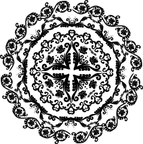 Curled black circle design — Stock Vector © Dr.PAS #6417248