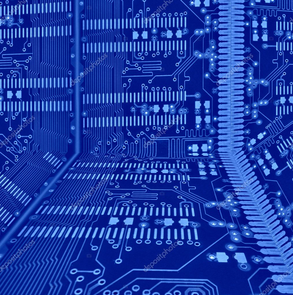 Blue electronic pattern Stock Photo by ©Dr.PAS 6651132