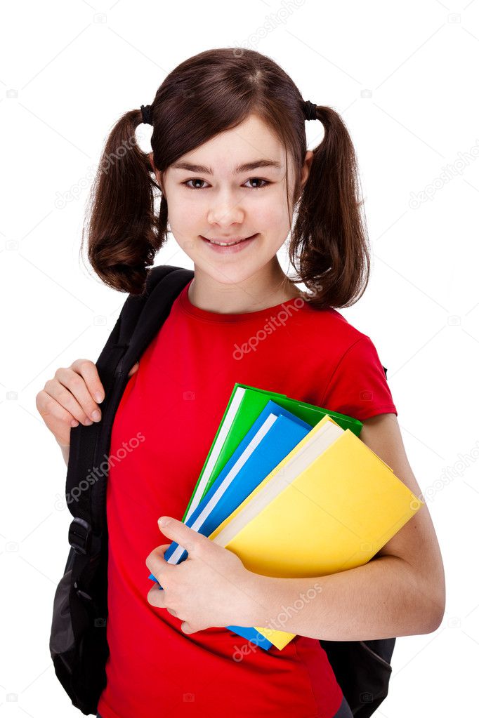 Student holding books Stock Photo by ©gbh007 5554783