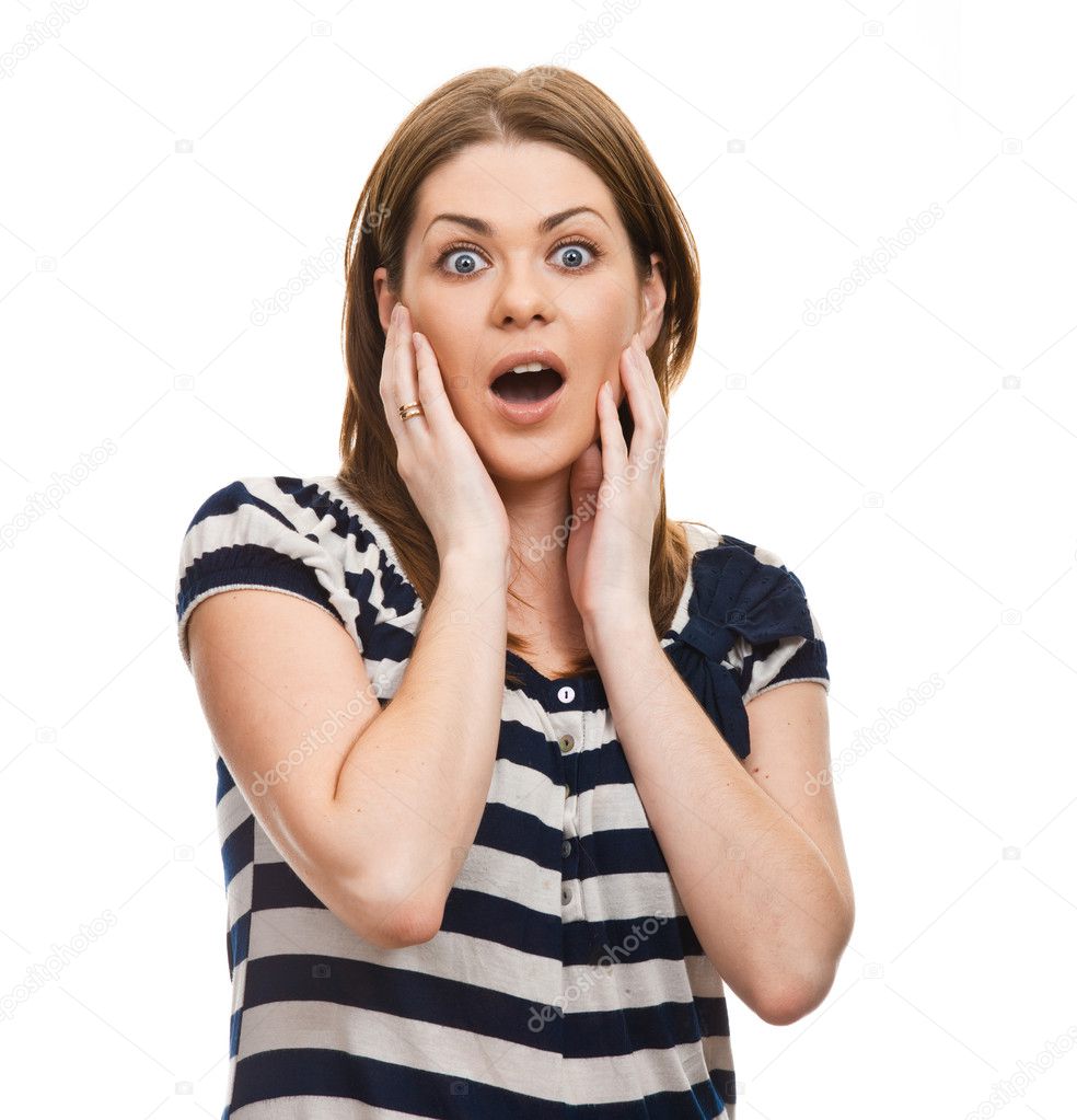 Portrait of surprised woman — Stock Photo © sheftsoff #6469366