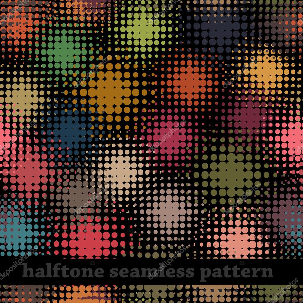 Seamless halftone pattern — Stock Vector © Chantall #6310153
