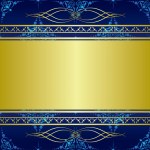 Background frame with gold pattern Stock Vector Image by ©Yurkina #6554560
