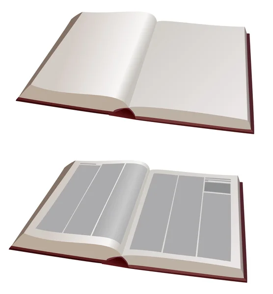 Open book top view Vector Art Stock Images | Depositphotos