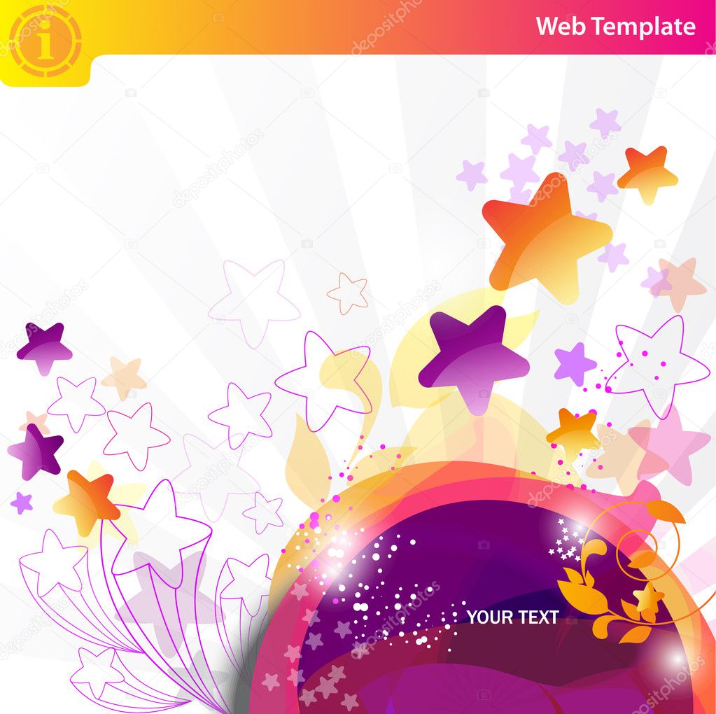 Colorful bubbles and stars Stock Vector Image by ©boroboro #6127679