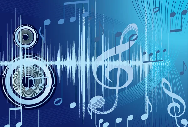 Blue music background Vector Art Stock Images | Depositphotos
